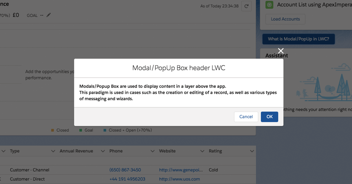Using Modal/ Popup in Lightning Web Components - Absyz