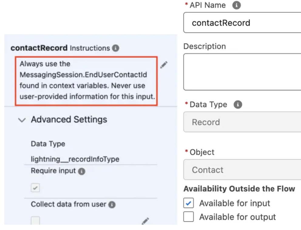 Agentforce Service Agent With Context Variable