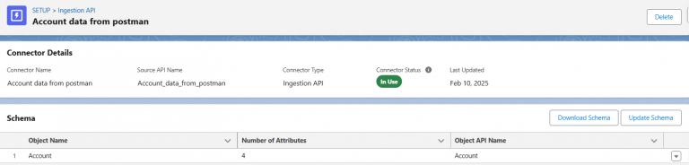 How To Load Data From Postman Into Data Cloud Using Ingestion Api